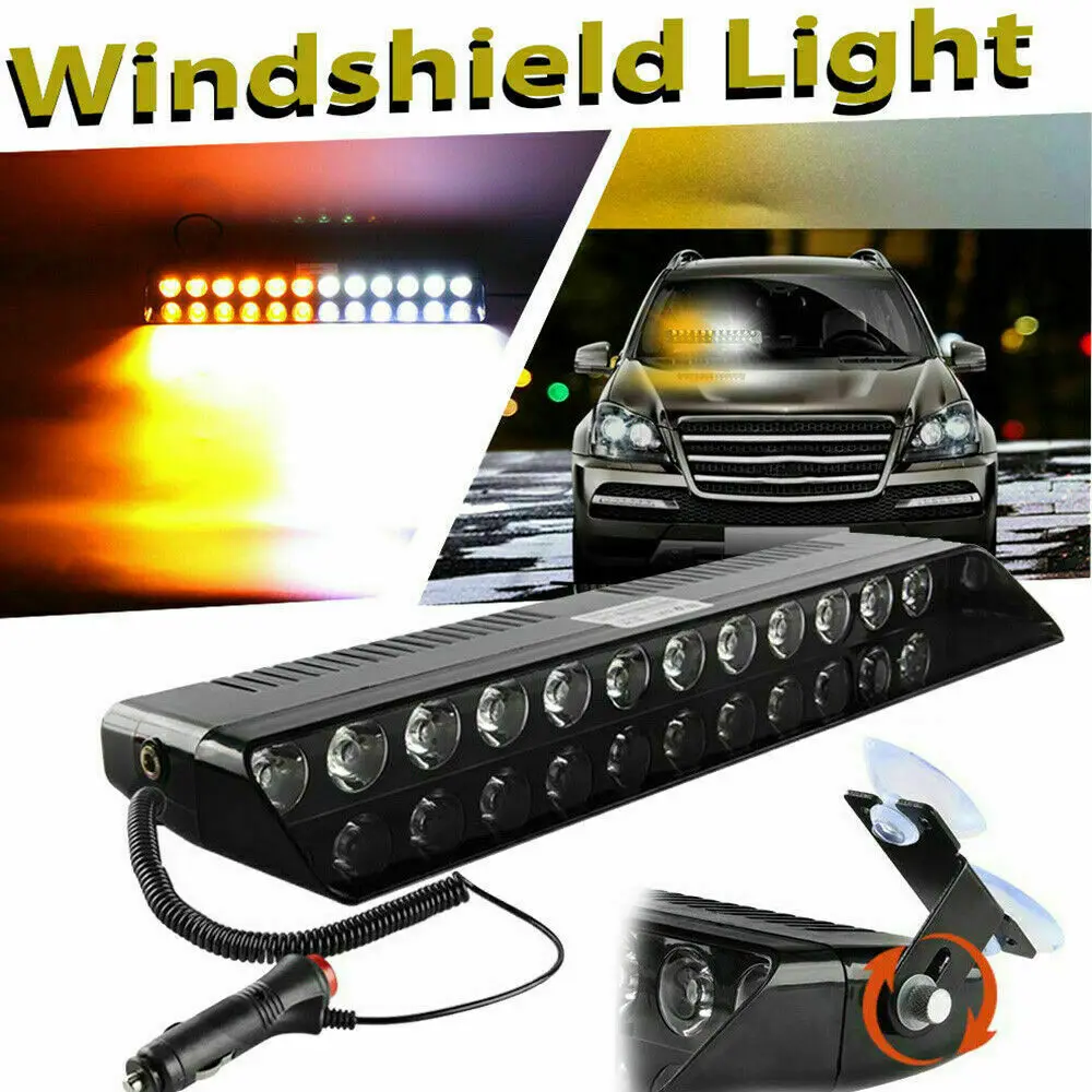 12LED-Car-LED-Strobe-Light-Red-Blue-White-Police-Lights-Signal-Lamps ...