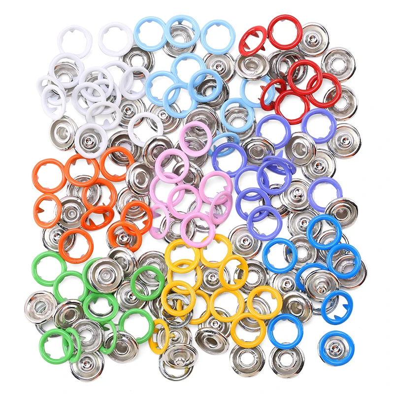 Hollow Ring Metal Snap Buttons Set Clothes Accessories Cardigan Press ...