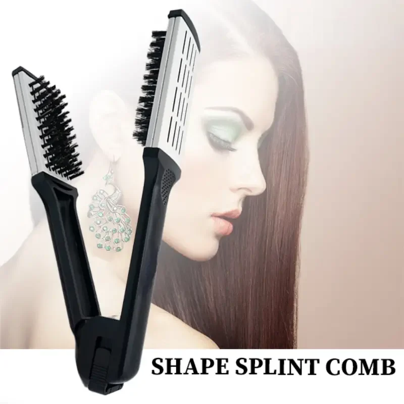 Splint Comb V Shape Hair Straightener Comb hair styling tools Flat ...