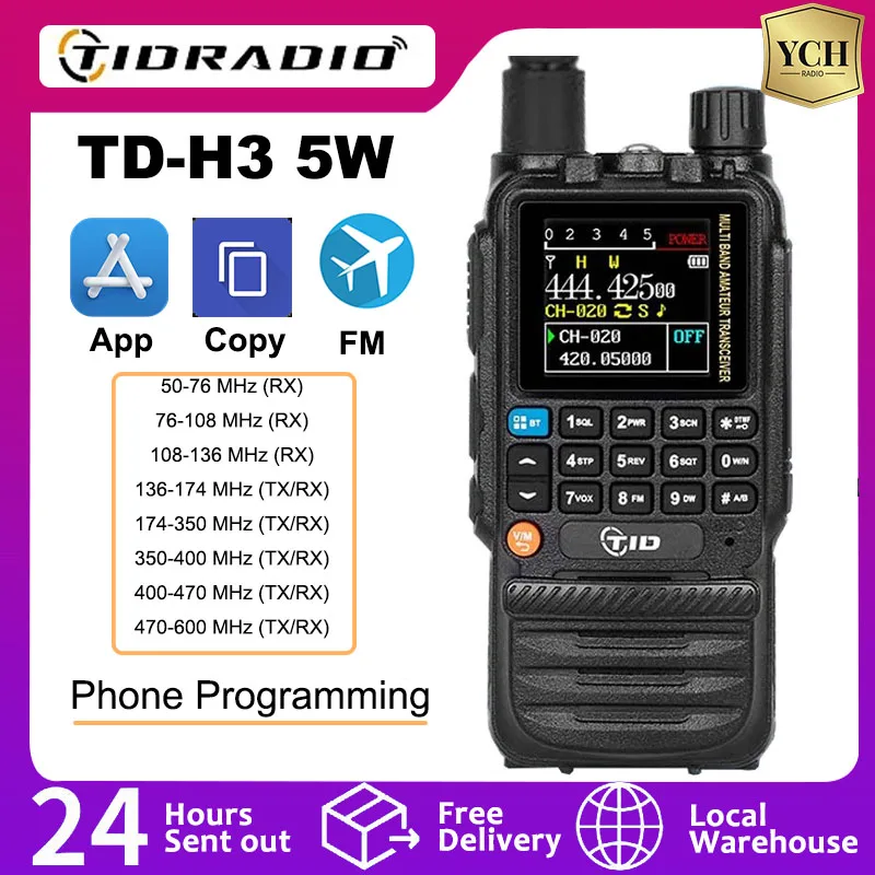 TIDRADIO-TD-H3-Walkie-Talkie-USB-C-Charging-Ham-Radios-Wireless ...