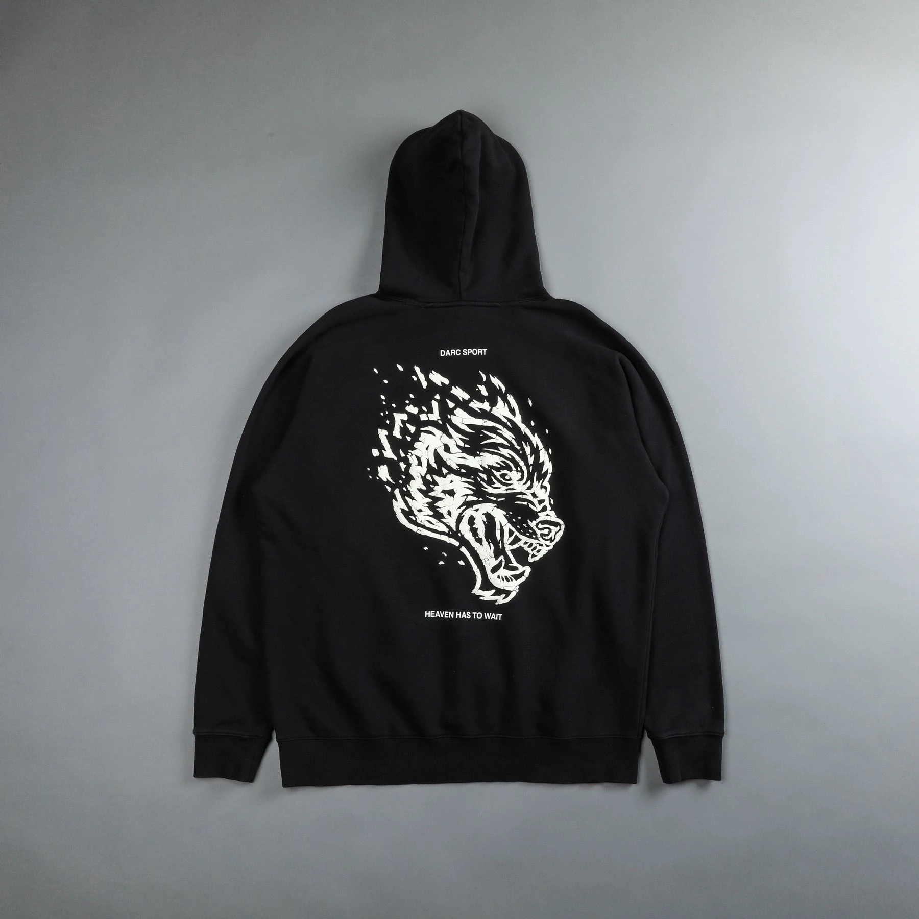 DARC SPORT Wolves Graphic Print Hoodie Men Women Fleece Warm Cotton ...