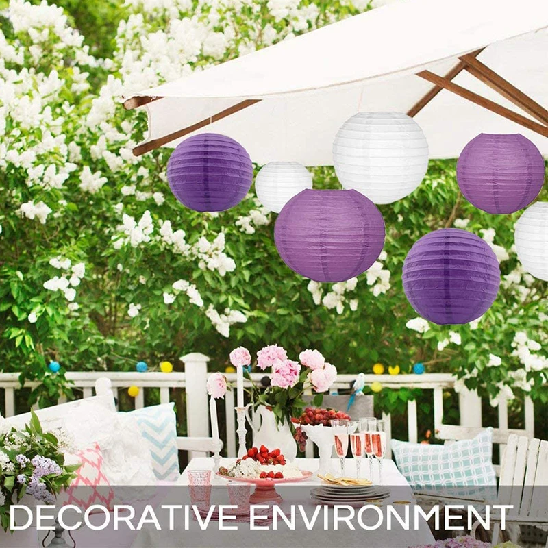 Paper Lantern Wedding Outside