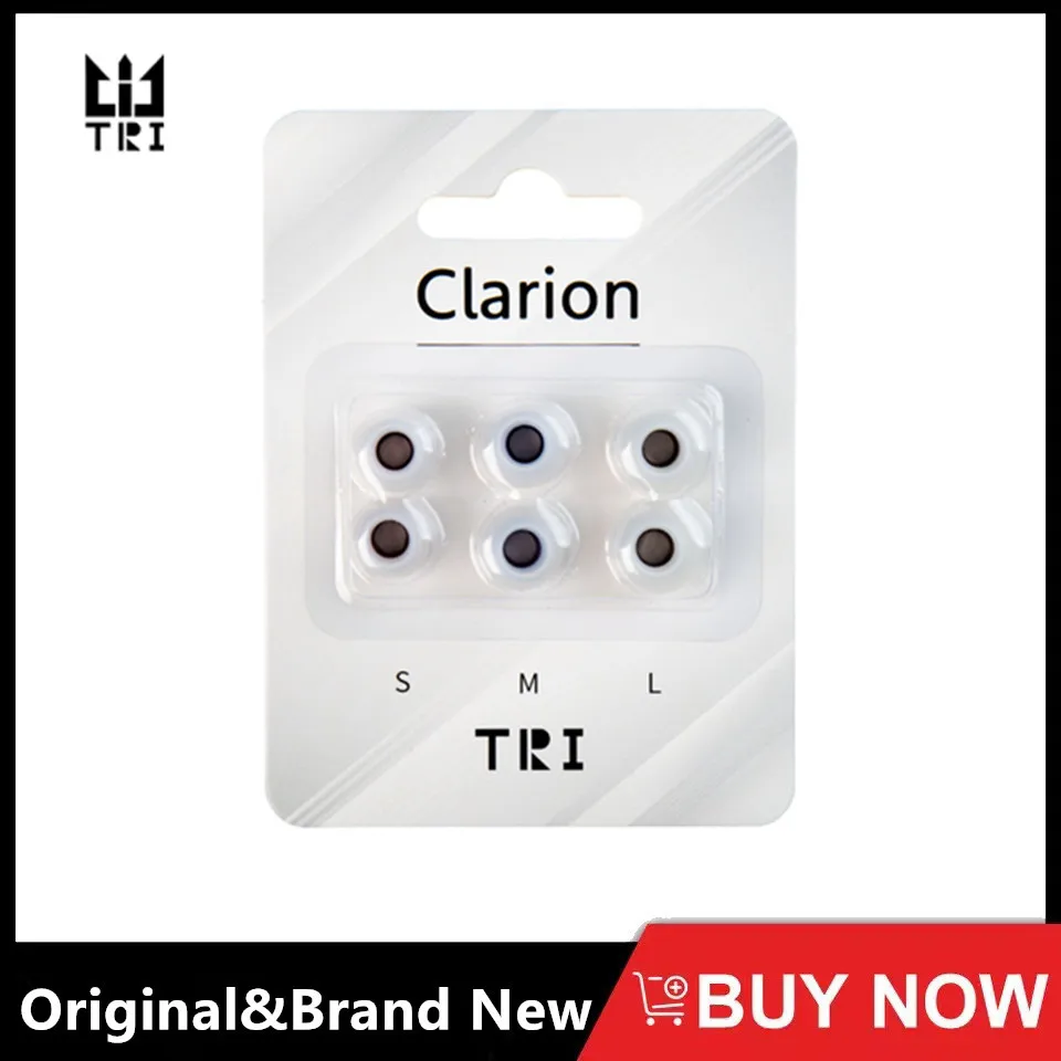 TRI-Clarion-Silicone-Earphone-Eartips-3-Pairs-for-S-M-L-Size-Headphone ...