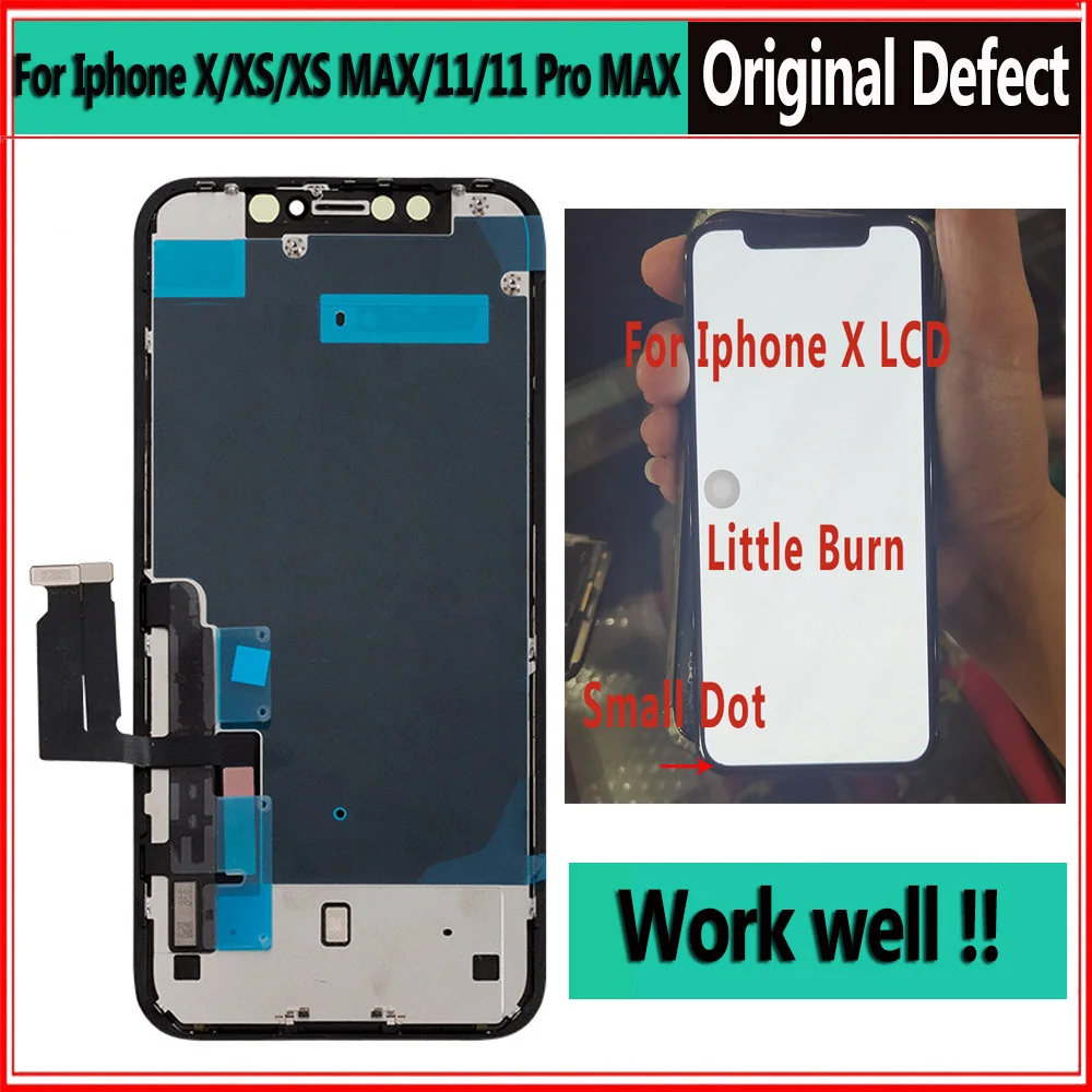 Pantalla LCD Original con defectos para Iphone X, XS, MAX, XR, montaje ...