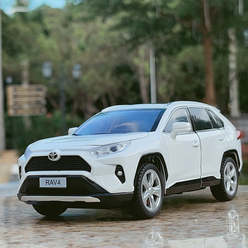1-24-Toyota-RAV4-SUV-Alloy-Cast-Toy-Car-Model-Sound-and-Light-Children ...