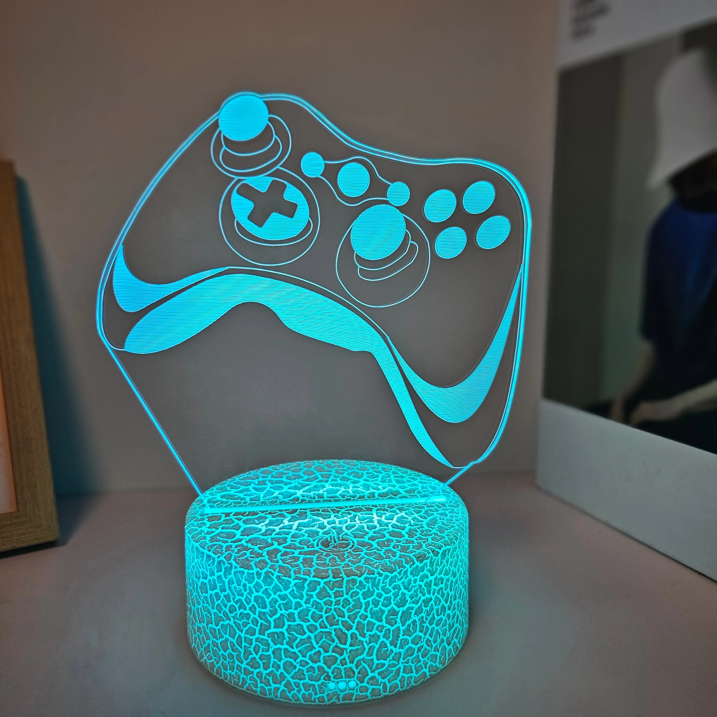 A-game-controller-modeling-3D-night-light-gaming-room-tabletop ...