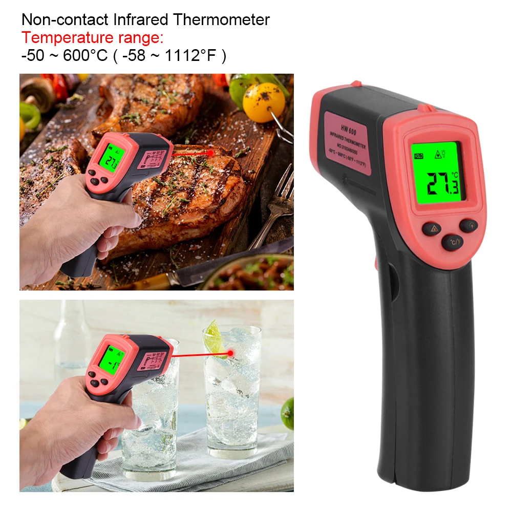 Laser-IR-Temperature-Gun-Thermal-Imager-Digital-Infrared-Thermometer ...