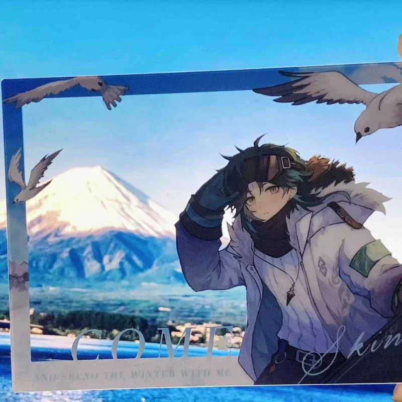 Anime-Game-Impact-Xiao-Winter-Snow-Mountain-Transparent-Card-PVC-Lomo ...