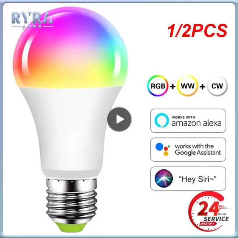 1-2PCS-ZigBee-Smart-Bulbs-E27-Led-Lamp-Smart-Light-Bulb-RGB-220V-110V ...