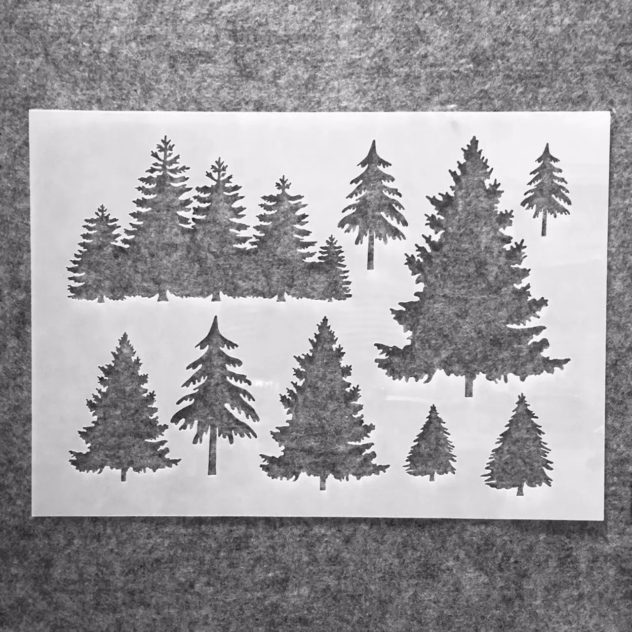 Pine Tree Stencils