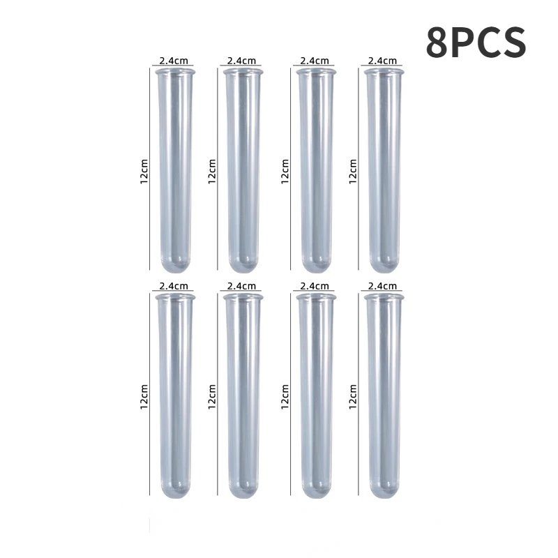 3-5-8-10Pcs-Acrylic-Test-Tubes-Plant-Incubator-Flower-Concrete-Cement ...