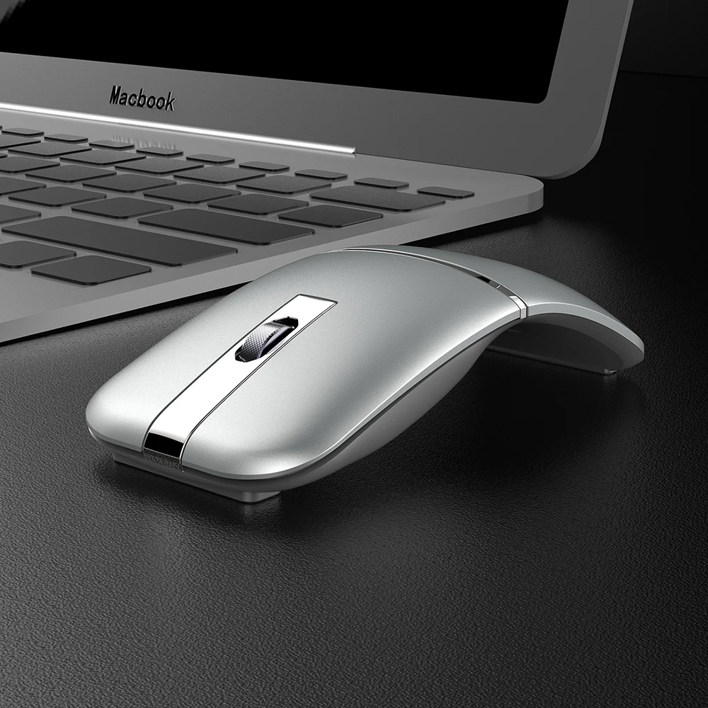 Computer-Wireless-Arc-Mouse-Rechargeable-Bluetooth-Silent-for-Travel ...