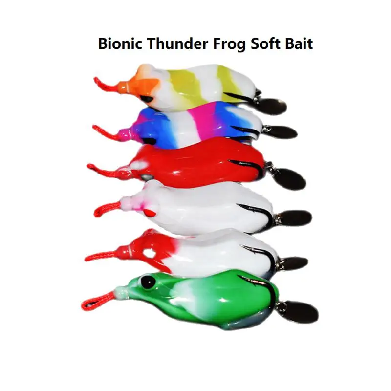 Bionic Thunder Frog Soft Bait Luya Fake Bait Blood Tank Hook ...