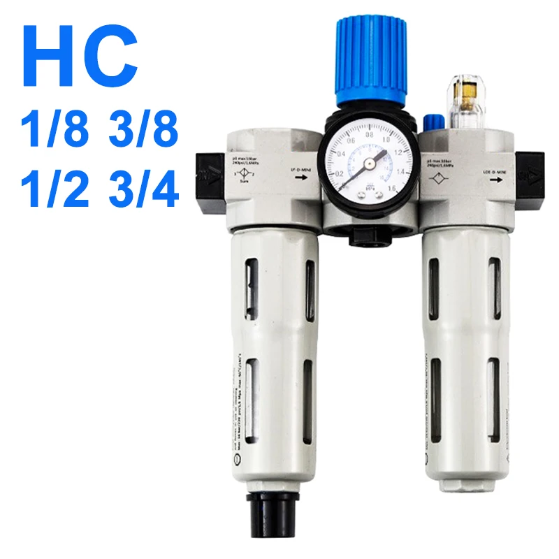 HC-1-6Mpa-High-Pressure-Regulator-Air-Filter-Processor-Oil-Water ...