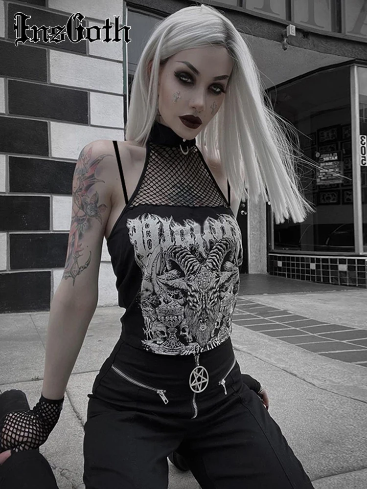 InsGoth-Gothic-Punk-Tank-Tops-Mall-Goth-Grunge-Print-Harajuku-Women-Y2K ...