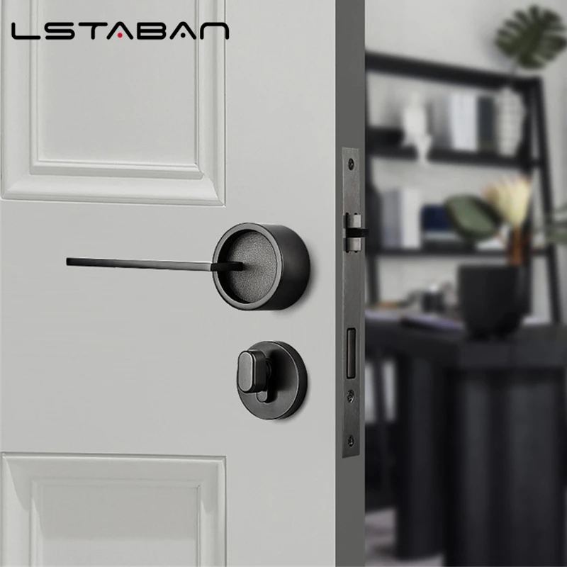 Modern Apartment Door Lock Zinc Alloy Security Door Locks Bedroom Mute ...