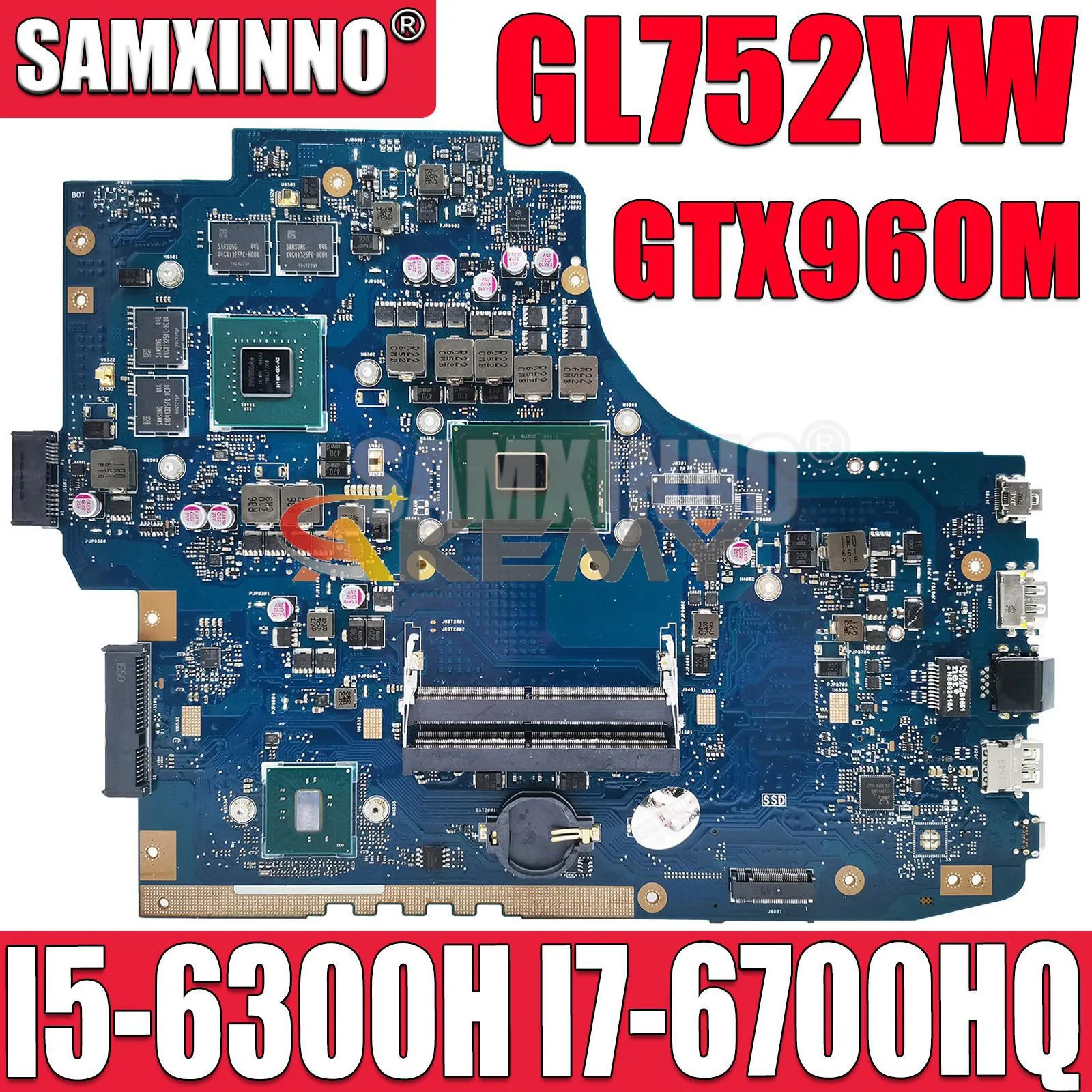 SAMXINNO-GL752VW-Laptop-Motherboard-For-ASUS-ROG-GL752VL-GL752V-FX71-PRO-ZX70V-Mainboard-I5 ...
