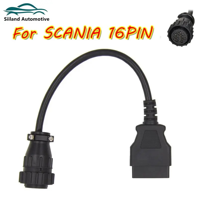 Hot-Sale-OBD-OBD2-Connector-Extension-Cable-For-SCANIA-16-Pin ...