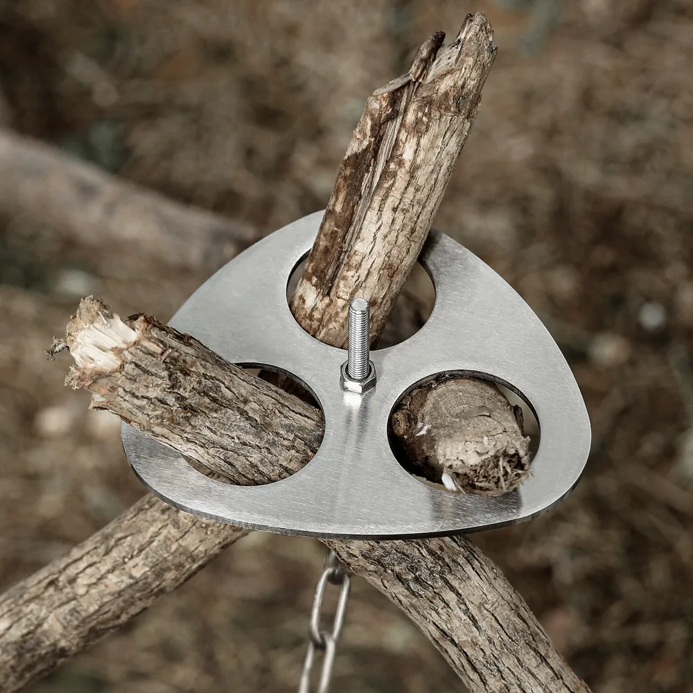 Portable-Outdoor-Pot-Rack-Tripod-Bracket-Camping-Supplies-Campfire ...