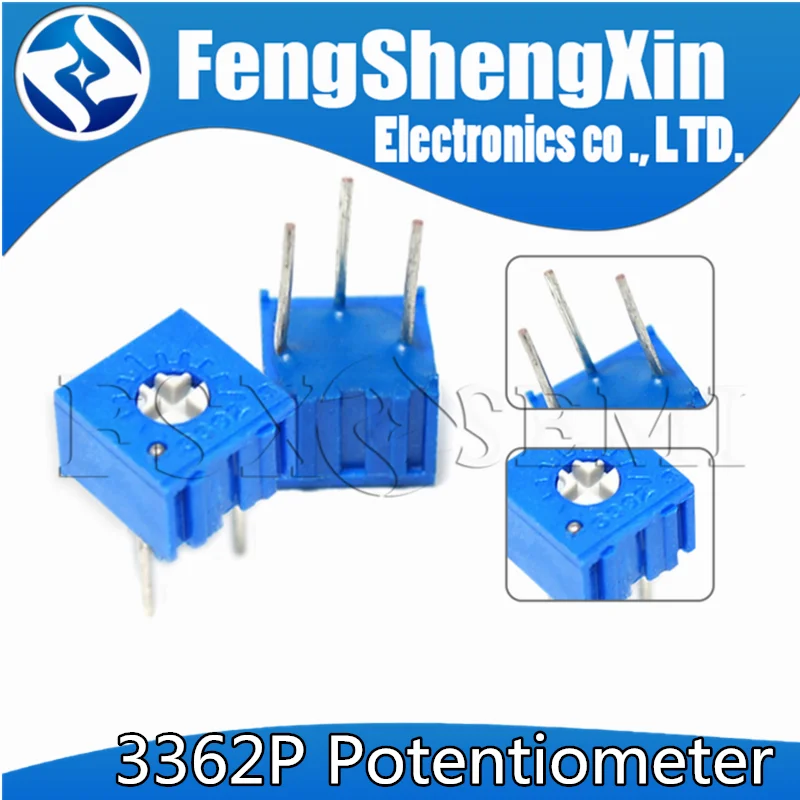10pcs/lot 3362P Trimpot Trimmer Potentiometer 100 200 500 ohm 1K 2K 5K ...