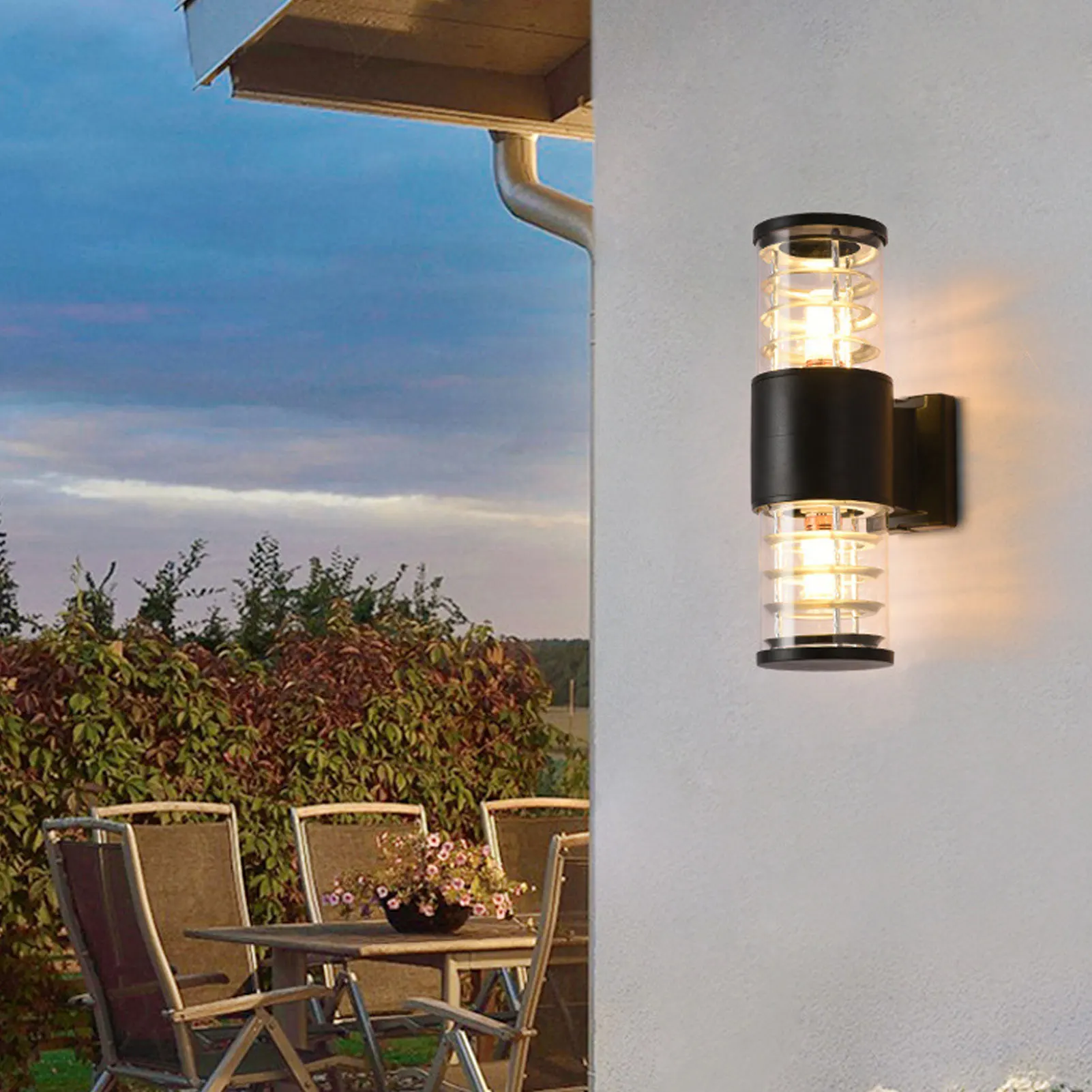 Classic-Outdoor-Courtyard-Lamp-Post-Waterproof-Plastic-Column-Head ...