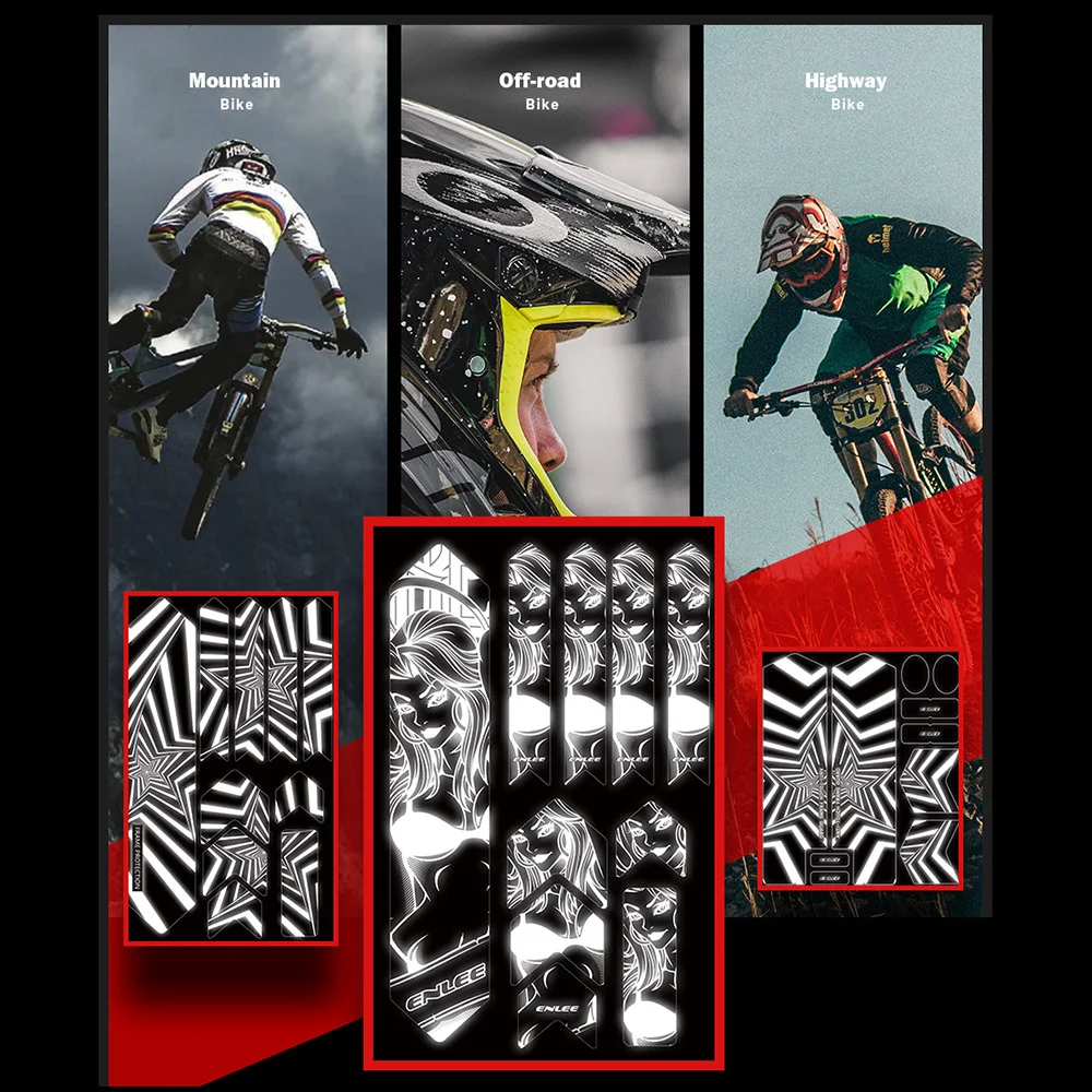 ENLEE-Bicycle-Frame-Reflective-Film-Bicycle-Scratch-Protection-Bicycle ...