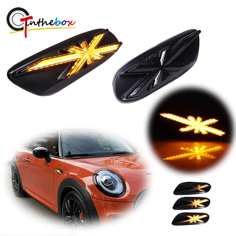 Gtinthebox-UK-Flag-Design-Amber-Dynamic-LED-Front-Bumper-Side-Marker ...