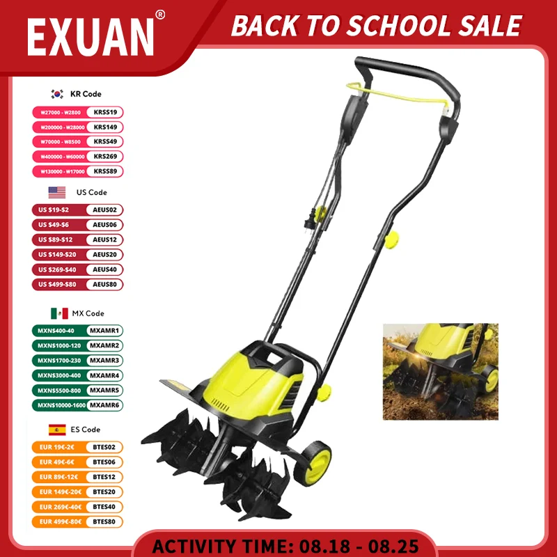 Electric-small-scale-scarifier-plow-multifunctional-garden-rotary ...