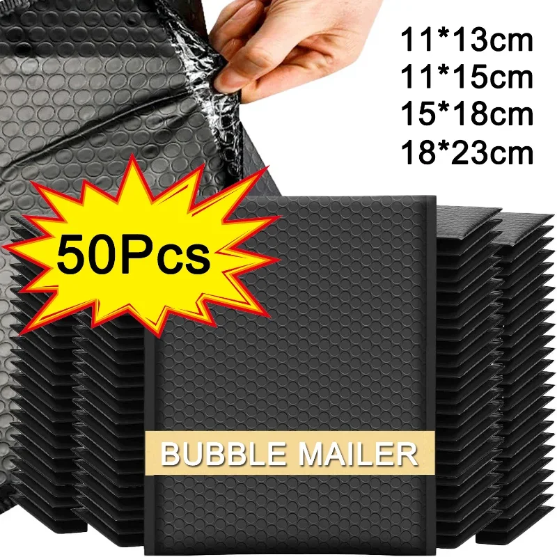 Bubble-Mailer-Black-Pink-Poly-Padded-Envelope-Self-Adhesive-Waterproof ...