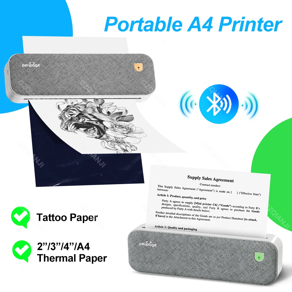 Peripage-Impresora-t-rmica-inal-mbrica-A40-dispositivo-de-impresi-n ...