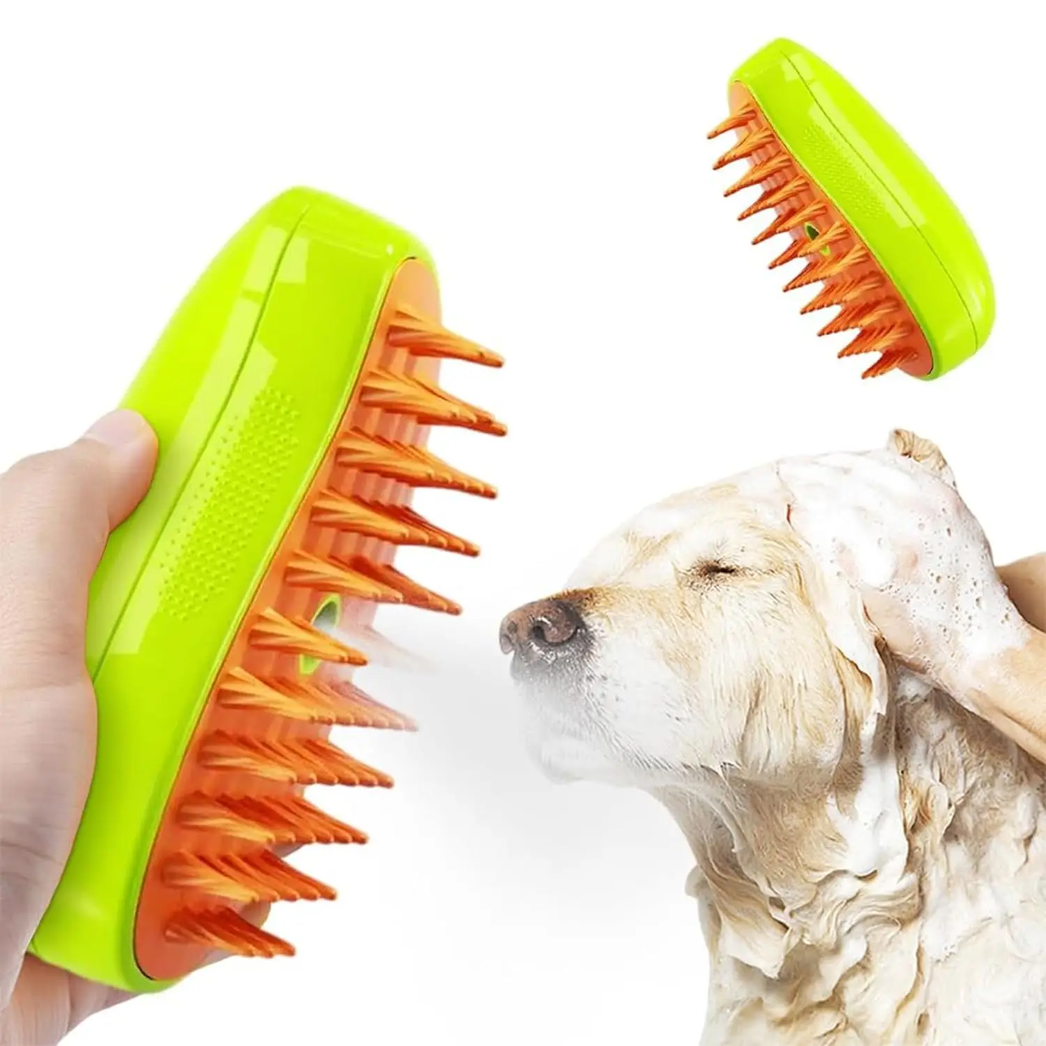 Steamy-Dog-Brush-Electric-Spray-Cat-Hair-Brush-3-in1-Dog-Steamer-Brush ...