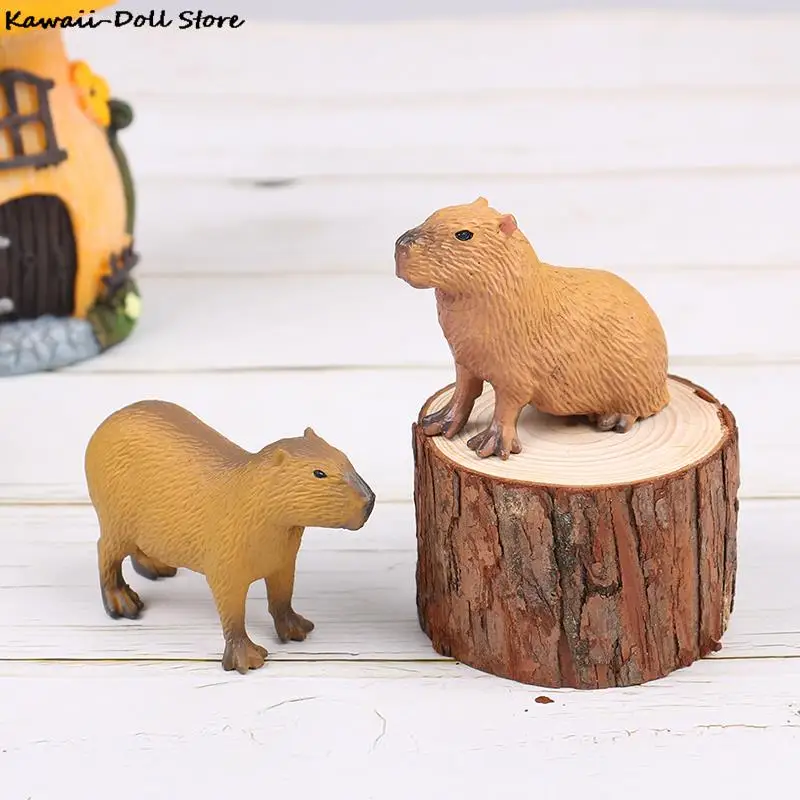 New-Simulation-MIni-Cute-Wild-Animals-Model-Capybara-Action-Figure ...