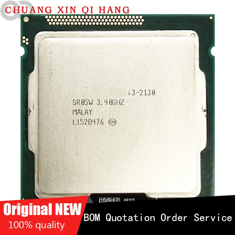 Used for Intel Core I3 2130 i3-2130 3.4GHz CPU 3M LGA1155 65W desktop Dual-Core Original