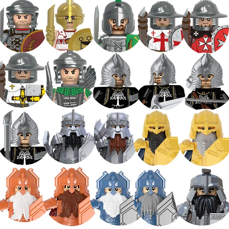 Mini-Herr-Ringe-Bausteine-Anime-Ziegel-Elfen-Orcs-Armee-Zwerg-Rohan ...
