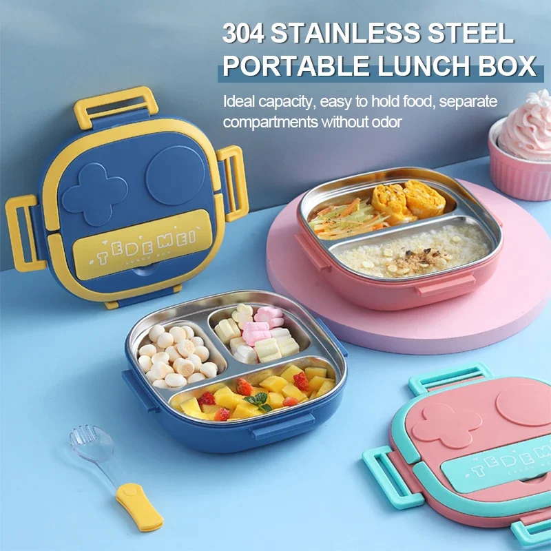 New-Stainless-Steel-Lunch-Box-Vacuum-Thermal-Portable-Hermetic-Children ...