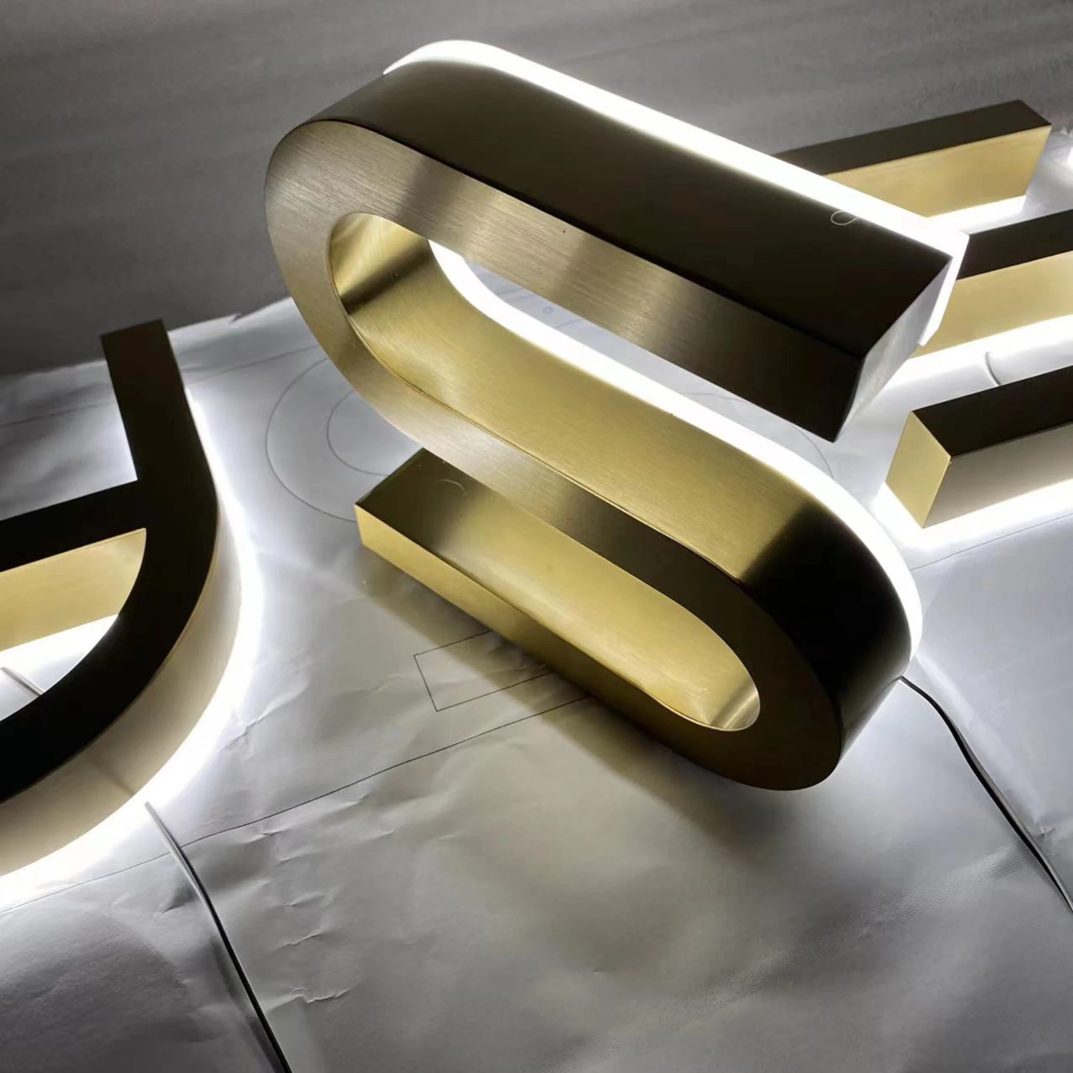 Custom Business Outdoor Backlit Channel Letter,Personalized LED Logo ...