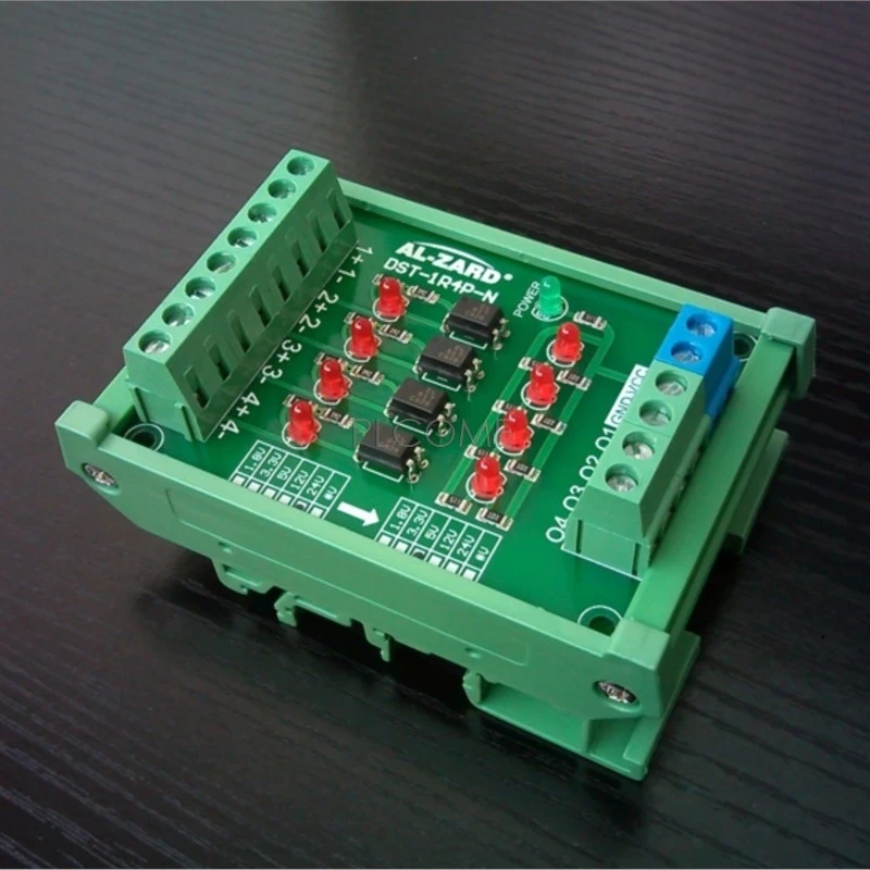 4-Channels-Optocoupler-Isolation-Board-PLC-Signal-Level-Voltage ...