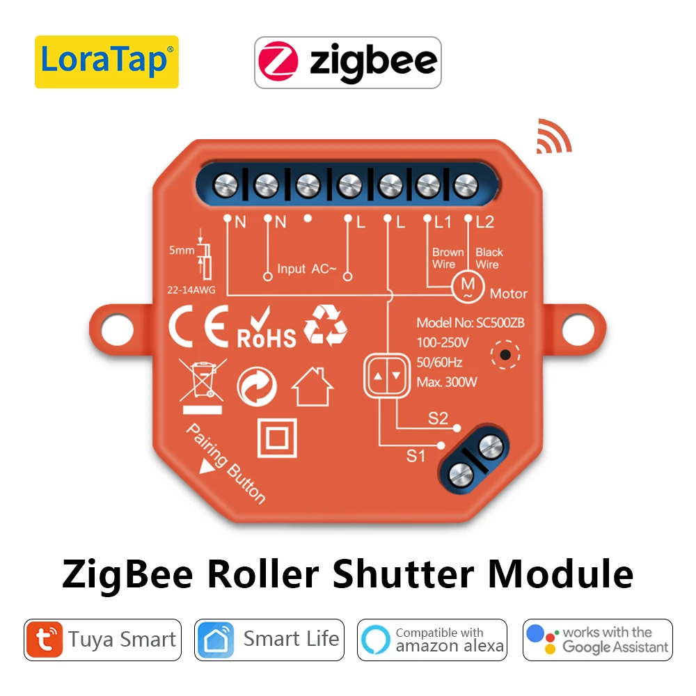 Tuya Zigbee 3.0 Curtain Switch Module For Roller Shutter Blind Motor ...