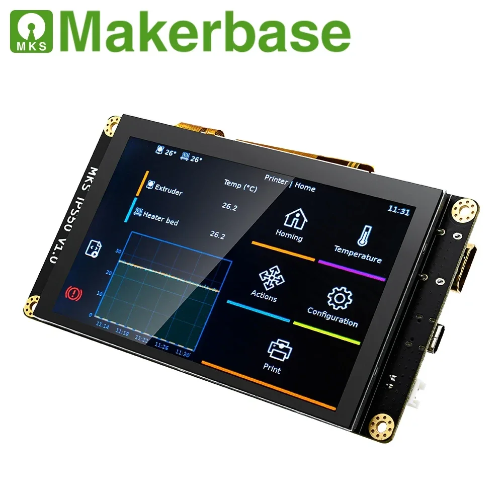 Makerbase MKS IPS50 5 Inch Capacitive screen Klipper Screen HDMI MKS ...