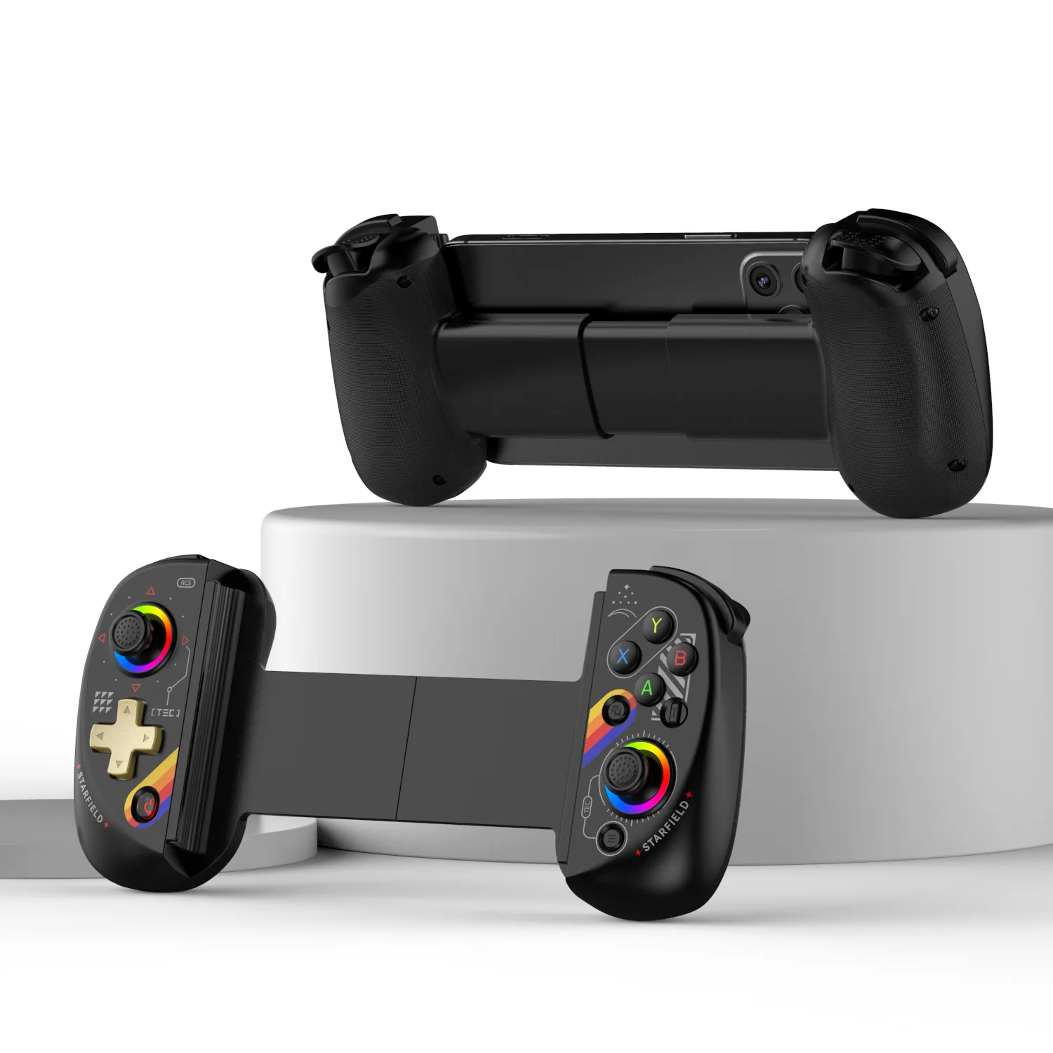 RGB Light D8 Telescopic Game Controller with Turbo/6-axis Gyro ...