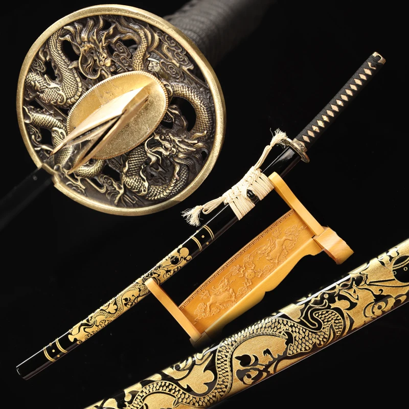 Gold Dragon Katana