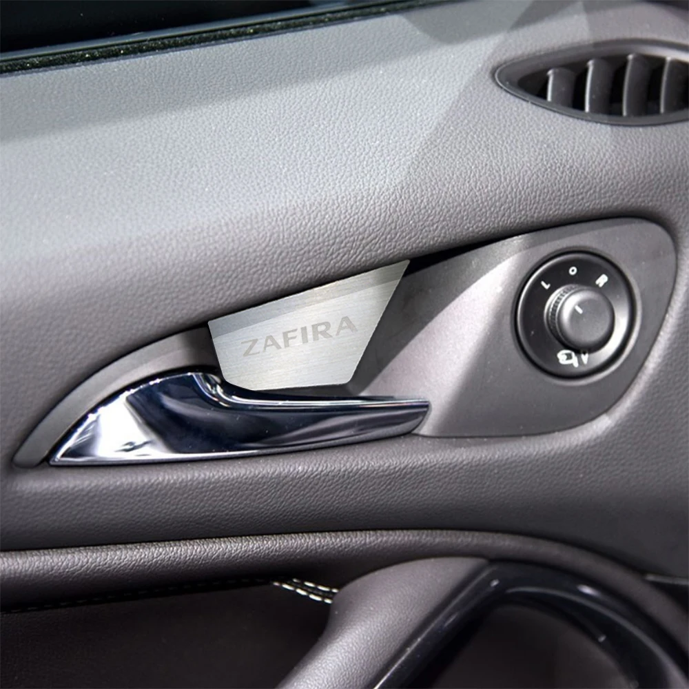 Car Modified Interior Door Handle Cap Trim Stickers For Opel Zafira ...