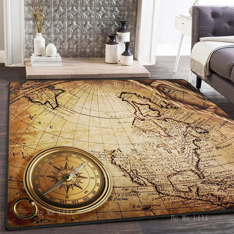 Steampunk Compass Map