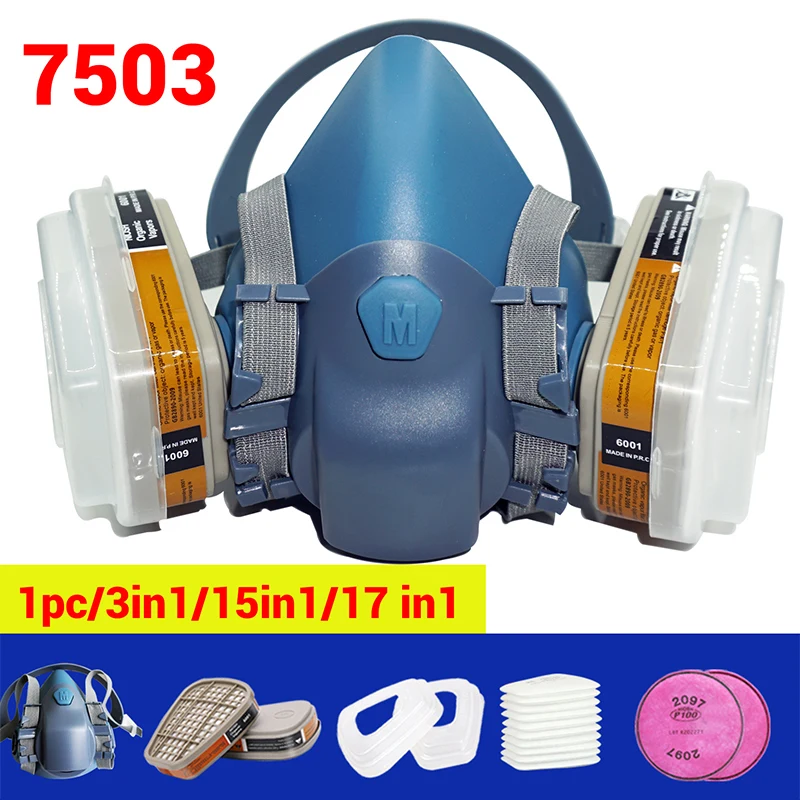 7503-Respirator-Mask-Protective-Mask-Industry-Painting-Spray-Dust-Gas ...