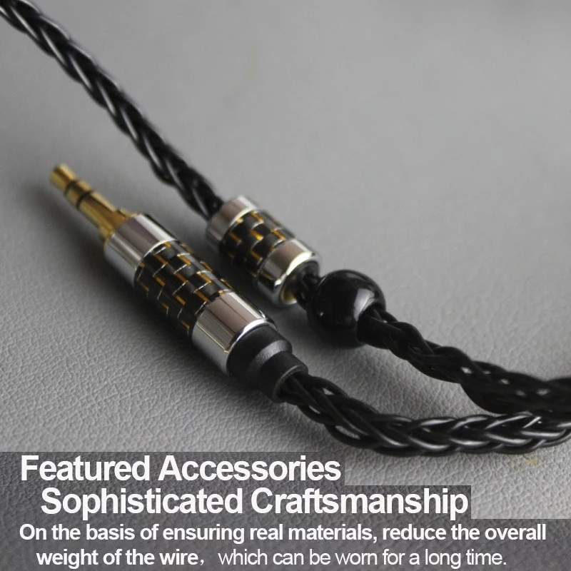 with-MIC-Earphones-OCC-Silver-Plated-Upgrade-2-5-4-4-8-Core-cable-for ...