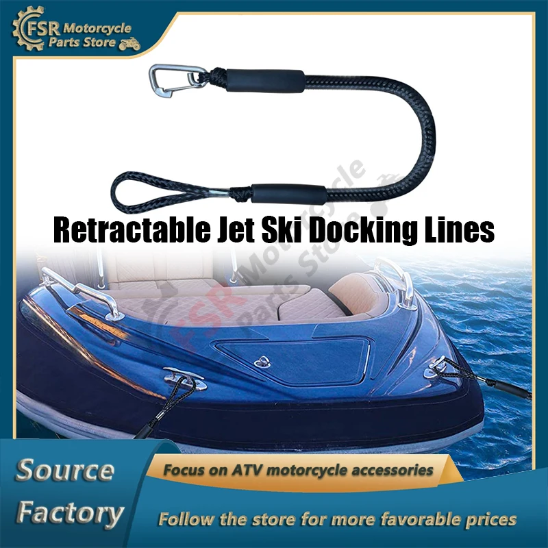 DOCK ROPES,FOR SEADOO & YAMAHA JET SKIS,STAINLESS STEEL CLIPS,KAYAK ...