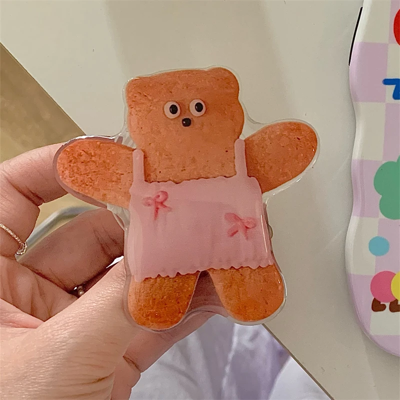 Ins-Cute-Biscuit-Bear-Phone-Holder-Grip-Tok-Korea-Japan-Griptok-Ring ...