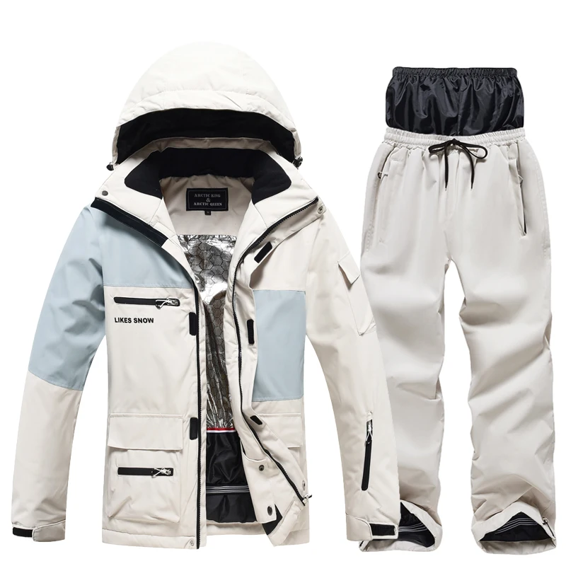 Unsex-Colors-Matching-Man-Woman-Snow-Wear-Waterproof-Ski-Suit-Set ...