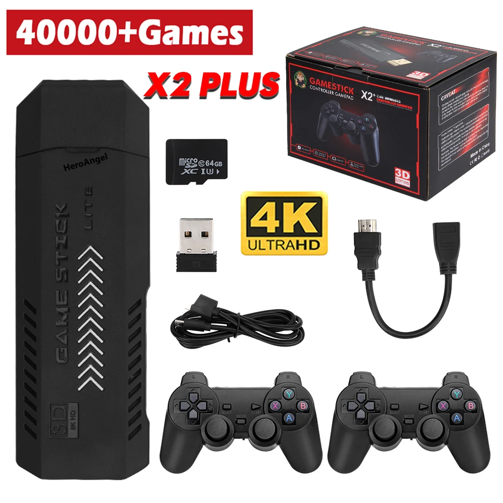 Video Game Console Gamestick | Retro Console 40000 3d Games - X2 3d ...