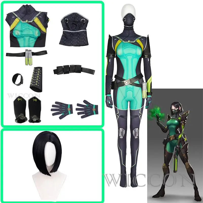 Valorant-Cosplay-Viper-Cosplay-Maske-Aksesuarlar-Kost-m-3D-Bask-Spandex ...